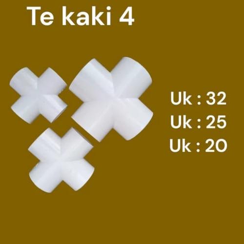 Jual TEE CROSS DENGAN 4 CABANG FITTING PIPA - 32 mm - Jakarta Utara ...