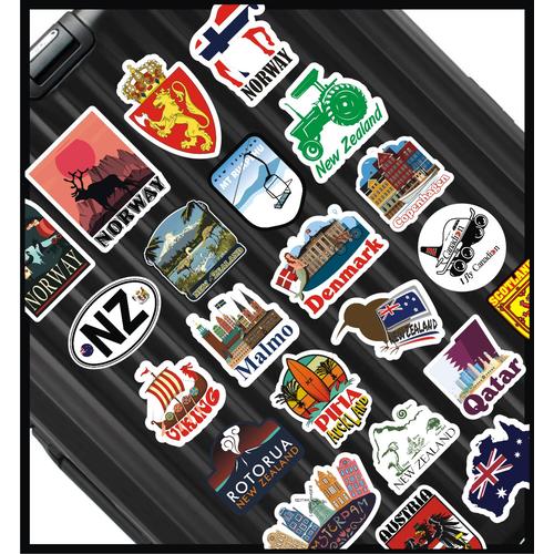 Jual sticker koper negara / country sticker / world icon sticker ...