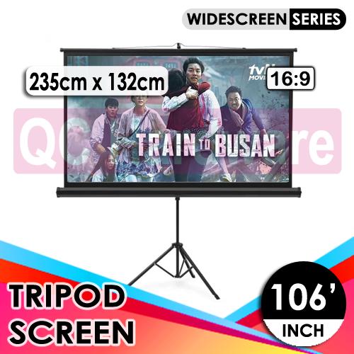 Jual Screen Projector Tripod 106" Ratio 16:9 Widescreen - Layar ...