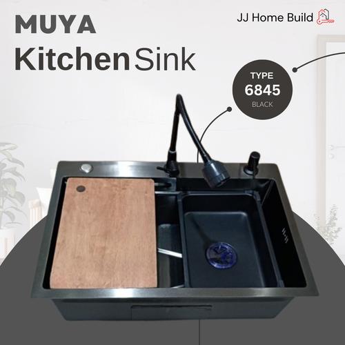 Jual Kitchen Sink MUYA 6845 Hitam / Black / Kitchen Sink Viral / Tempat ...