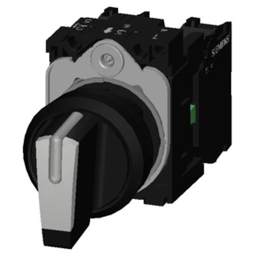 Jual 3SU1100-2BM60-1NA0 - Selector 3 switch positions - illuminable - 22mm - White - SIEMENS ...