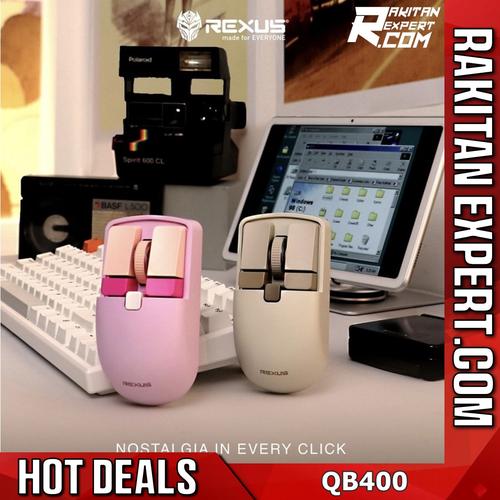Promo Rexus Mouse Office QB400 Dual Mode Connection Wireless ...