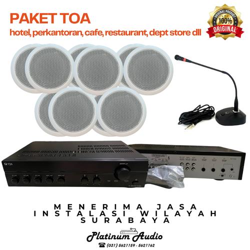 Jual [PAKET AUDIO] 1 UNIT Amplifier TOA ZA-2060 dengan 10 UNIT Speaker ...