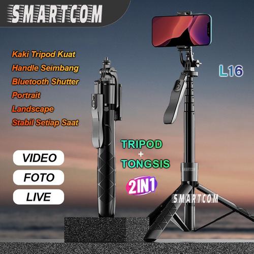 Jual Smartcom Tripod Tongsis L16 Bluetooth Hand Stabilizer Hp Gopro Kamera - Jakarta Barat - VQ ...