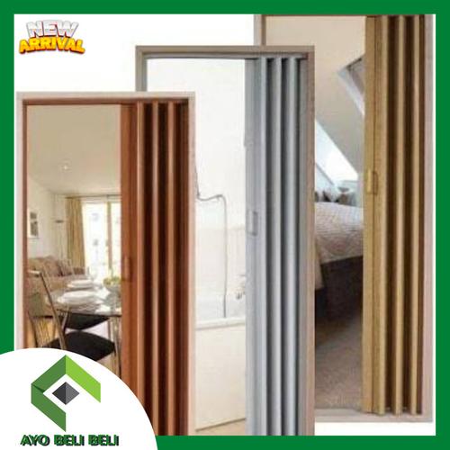 Jual pintu sekat folding door pvc anti air / pintu lipat plastik ...