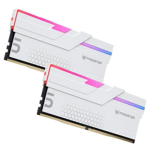 Jual ACER PREDATOR HERMES RGB DDR5 64GB (2x32) 6400Mhz White RAM PC ...