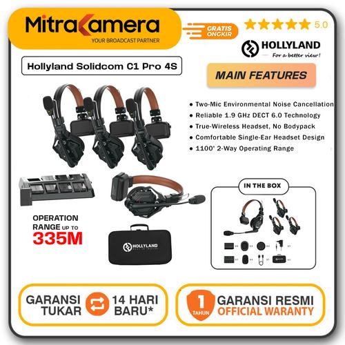 Promo Hollyland Solidcom C1 Pro-4S Full-Duplex Wireless Intercom System ...