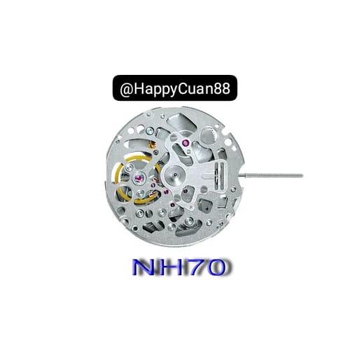 Jual SEIKO Time Module NH 70 SILVER Movement 3 Hands Skeleton - NH70 ...