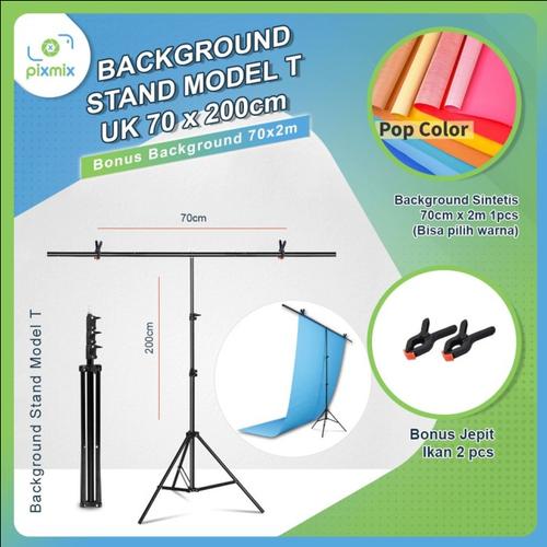 Promo Background stand Model T Ukuran Lebar 70 x 200M Bonus Background ...