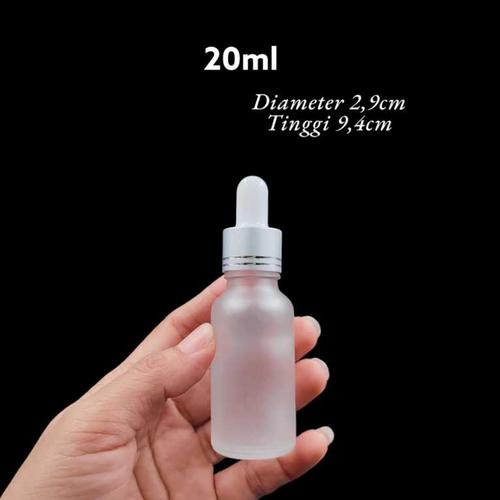 Jual Botol Serum 20ml Pipet Botol Kaca Buram Frosted Doff 20 ml Tetes ...