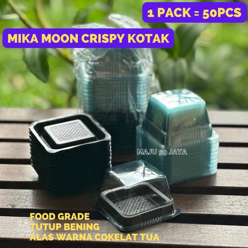 Jual (50 PCS) Mika Moon Crispy / Moon Cake / Kue Mochi Tray Warna ...