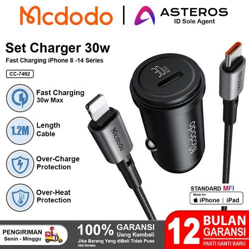 Promo MCDODO Charger Mobil iPhone Type C to Lightning Fast Charging 20w ...