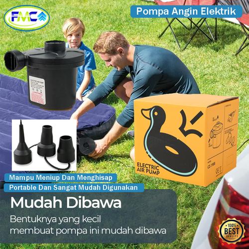 Jual Pompa Angin Elektrik Kompresor Mini Balon Kasur Matras Kolam Angin ...