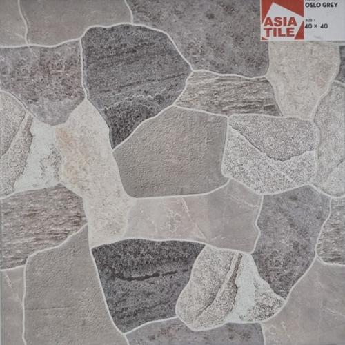 Jual Keramik Lantai Asia Tile OSLO Series 40x40 cm - Brown - Kab. Bogor ...