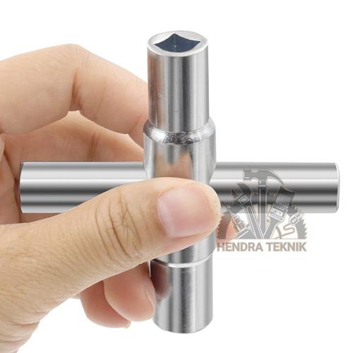 Jual KUNCI PALANG TABUNG OKSIGEN 4 WAY LUG WRENCH KUNCI TEE OXIGEN LAS ...