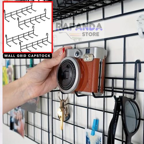Jual Kapstok Hook Rack wall wire grid ram dinding cantolan dan ...