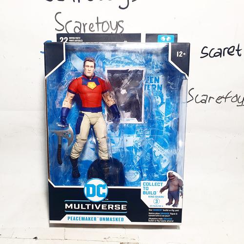 Jual McFarlane Toys Peacemaker unmasked baf king shark suicide squad DC ...