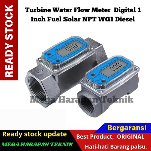 Jual Water Flow Meter 1 Inch Turbine Digital 1 Inci Solar NPT Fuel Diesel - Jakarta Barat - Mega ...