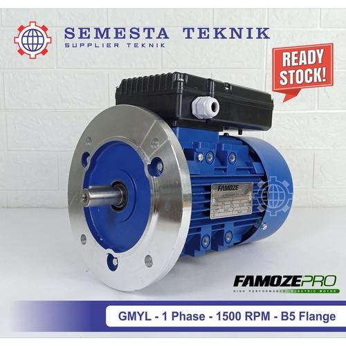 Jual Famoze Pro Dinamo 1 Phase 1 HP 1400 RPM Electric Motor GMYL 1 PK 0,75 KW - B5 Flange ...