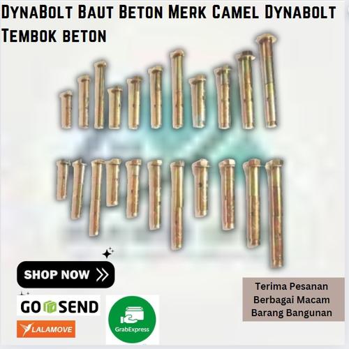 Jual Dyna Bolt Baut Beton Merk Camel Dynabolt Tembok beton - 12x99 ...