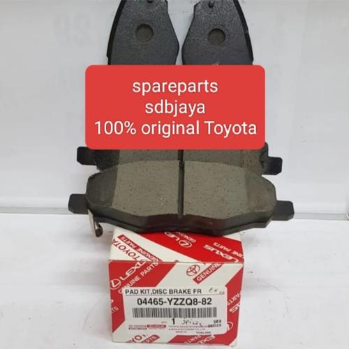 Jual brake pad / kampas rem depan kijang Innova 04465-YZZQ8-82 2004/20015 original Toyota Astra ...