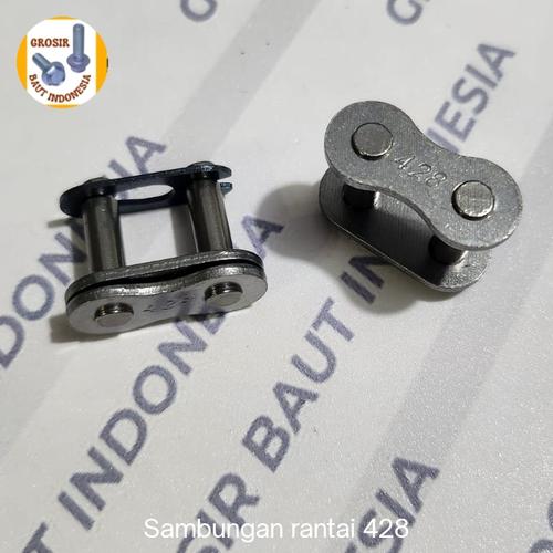 Jual Sambungan rantai 428 / Sambungan Rantai Motor/ rantai motor (paket ...