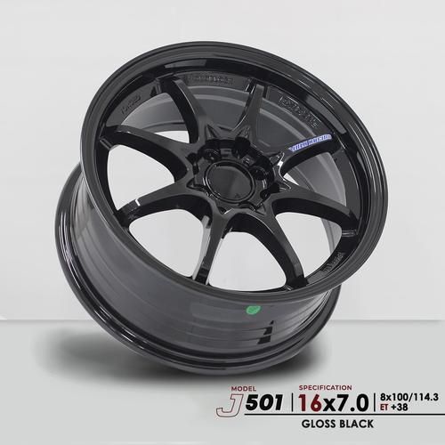 Jual J501 CE28 8SPOKE GLOSS BLACK VELG JF LUXURY R16 - Kota Palembang ...