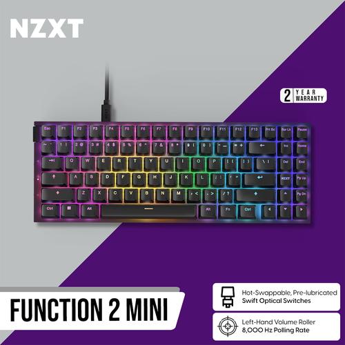 Promo NZXT Function 2 Mini TKL Compact Tenkeyless Optical Gaming ...
