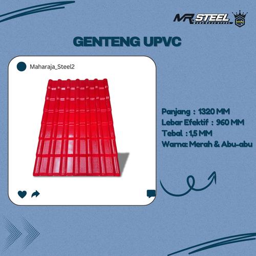 Jual Genteng UPVC/Atap Genteng UPVC Merah - Kab. Bogor - MaharajaSteel ...