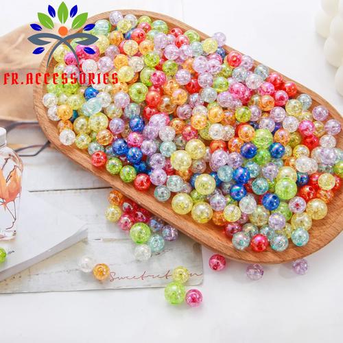 Promo MANIK MANIK BULAT MOTE BULAT RETAK KILAP AB - 08mm(50pcs ...