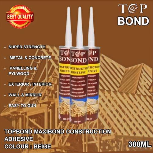Jual TOPBOND MAXIBOND CONSTRUCTION ADHESIVE/LEM KAYU - CERMIN 300ml ...