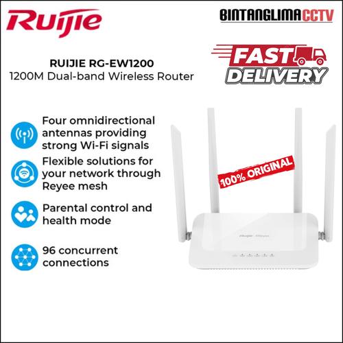 Jual Ruijie Reyee RG EW1200 Dual Band Wireless Mesh WiFi Router 1200M ...