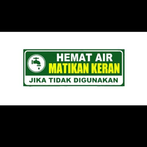 Jual STIKER VINYL 10X30CM HEMAT AIR SIGN RAMBU K3 - Jakarta Utara - BCM ...