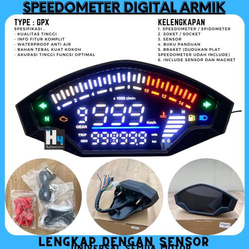 Jual Speedometer - Spidometer Digital Koso Speedometer Digital Gpx ...