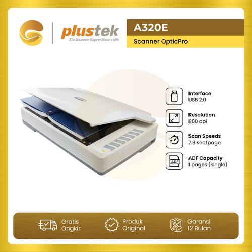 Promo PLUSTEK Scanner OpticPro A320E - 7,8 Detik/lembar (A3 ) Cicil 0% ...