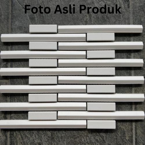 Jual Mosaic Dinding Dekorasi Merk SinGres Type Aaron White Matte - Kota ...
