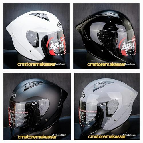 Jual Helm NHK N1 Max Solid Half Face SNI - Black Matt, XL - Kota ...
