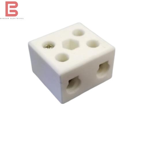 Jual Terminal Block Blok Keramik 2P 2 POLE 2W5H-15A FORT - Jakarta ...