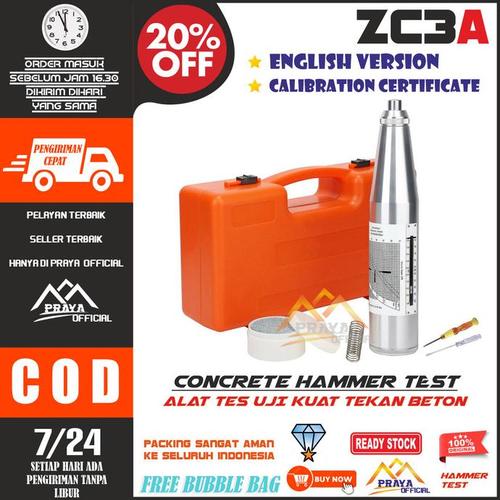 Jual Display Concrete Hammer Test Alat Tes Uji Kekuatan Kuat Tekan ...