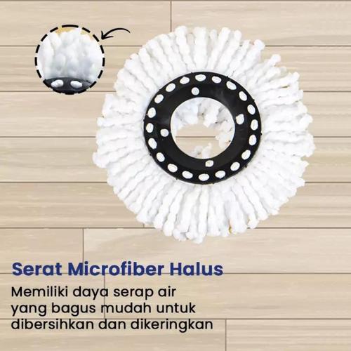 Promo Refill Pel Lantai Spin Mop Bulat Refill Microfiber Super Pell ...