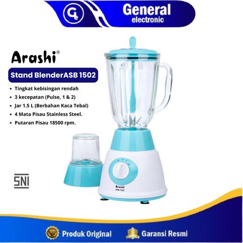 Jual ARASHI BLENDER GELAS KACA 2IN1 ASB 1502 ASB1502 KAPASITAS 1.5 LITER GARANSI RESMI - Kota ...