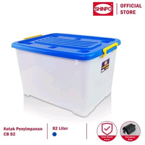 Jual Container Box Kotak Penyimpanan Kontainer 60 Liter Roda Shinpo ...