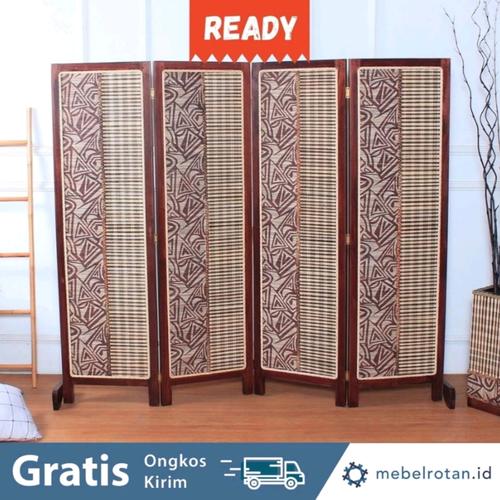 Jual Partisi Kayu 4 Pintu Portable Kokoh Berkualitas - Jakarta Pusat ...
