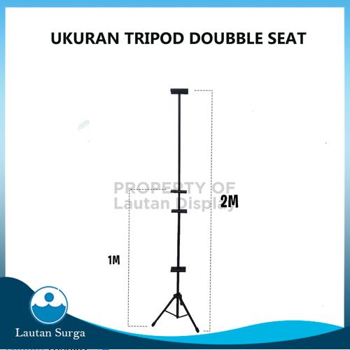 Jual Tripod Standing Banner Double Seat 4 Sisi Atas Bawah - Kota ...