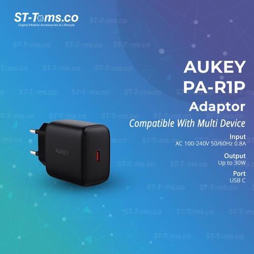 Jual Aukey Adaptor Charger Type C 30W PD 3.0 Power Delivery Fast ...