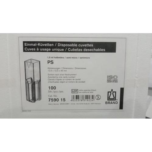 Jual Cuvettes Kuvet Semi Micro merk BRAND Germany eceran 1 dus isi ...