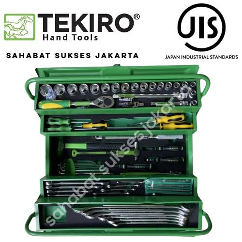 Jual mekanik tool set 66 pcs TEKIRO tools box set / peralatan perkakas ...