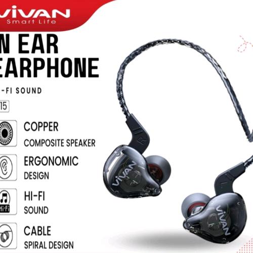 Promo VIVAN HEADSET Q15 IN EAR KABEL STEREO POWERFULL BASS - Kota ...