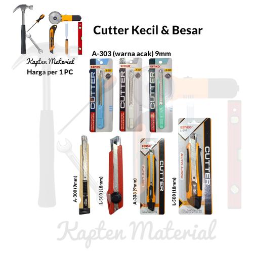 Jual Cutter Kenko Besar | Pemotong Kertas Kenko Kecil | Isi Cutter ...