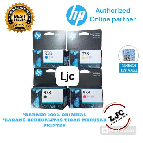 Jual Tinta HP 938 (B, C, Y, M) 1set Original for HP OfficeJet Pro 9110 ...
